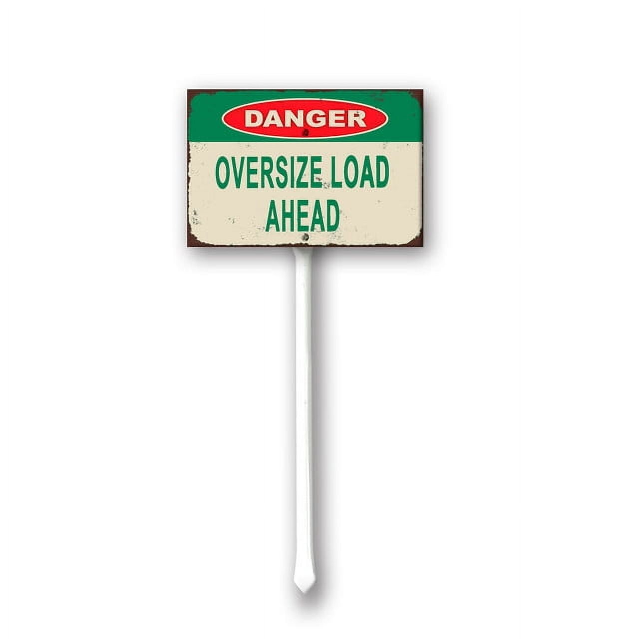 Yjiankangz Retro Danger Oversize Load Ahead Yard Sign 8x12 Inch Metal ...