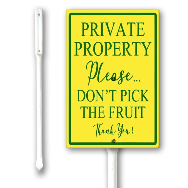 Yjiankangz Retro Private Property Please Do Not Pick The Fruit Thank ...
