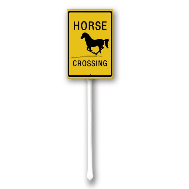 Yjiankangz Slow Down Sign Horse Crossing Sign Slow Down Signs For ...