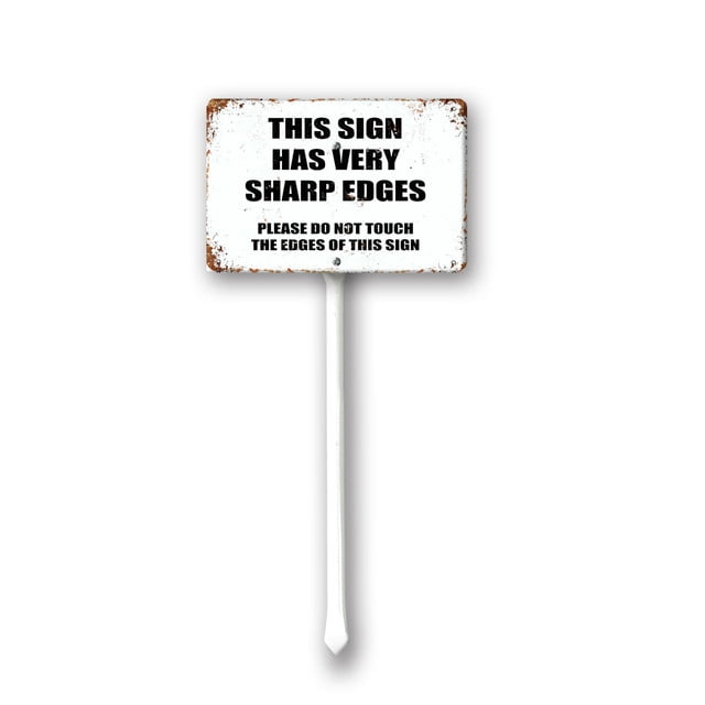 Yjiankangz This Sign Has Very Sharp Edges Please Do Not Touch The Edges ...