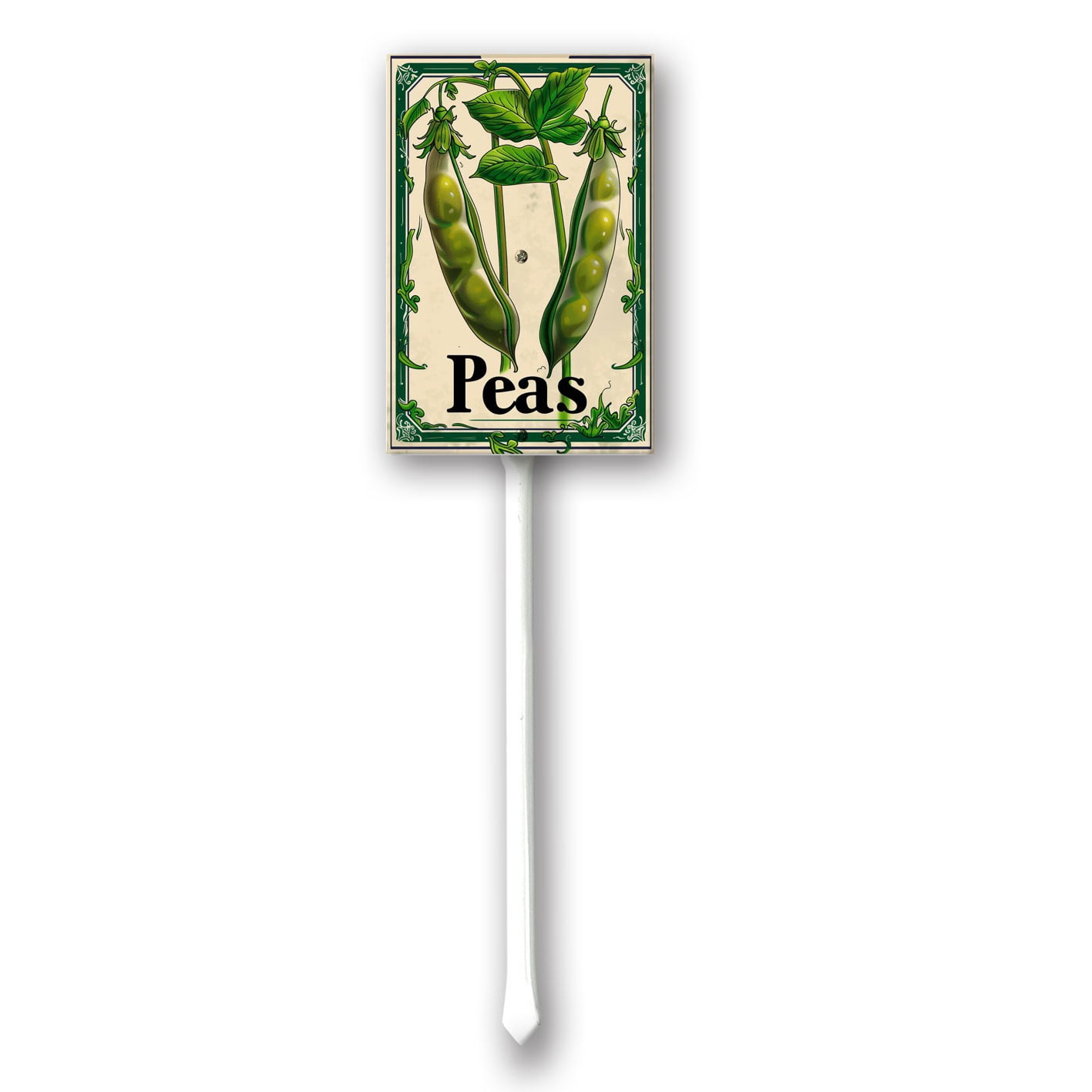Yjiankangz Vegetable Garden Peas Yard Sign Label With Stake Plant ...