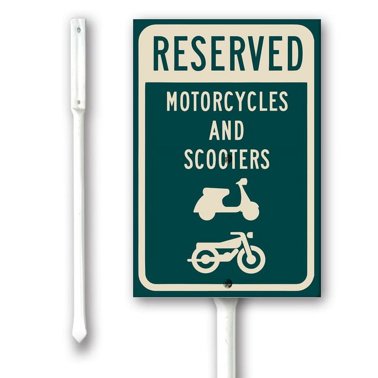 Yjiankangz Yard Sign 8x12In Reserved Motorcycles And Scooters Yard Sign,Cute Funny Lawn Décort ...