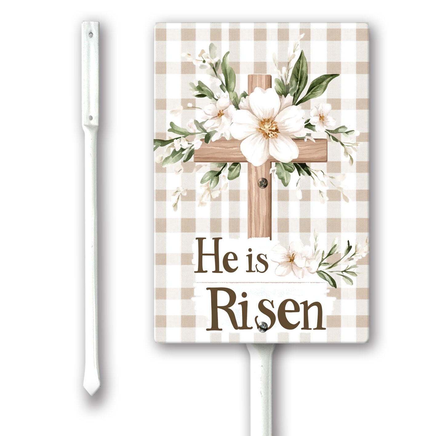 Yjiankangz Yard Sign Hi Is Risen Aluminum Yard Signs With Stake Sturdy ...