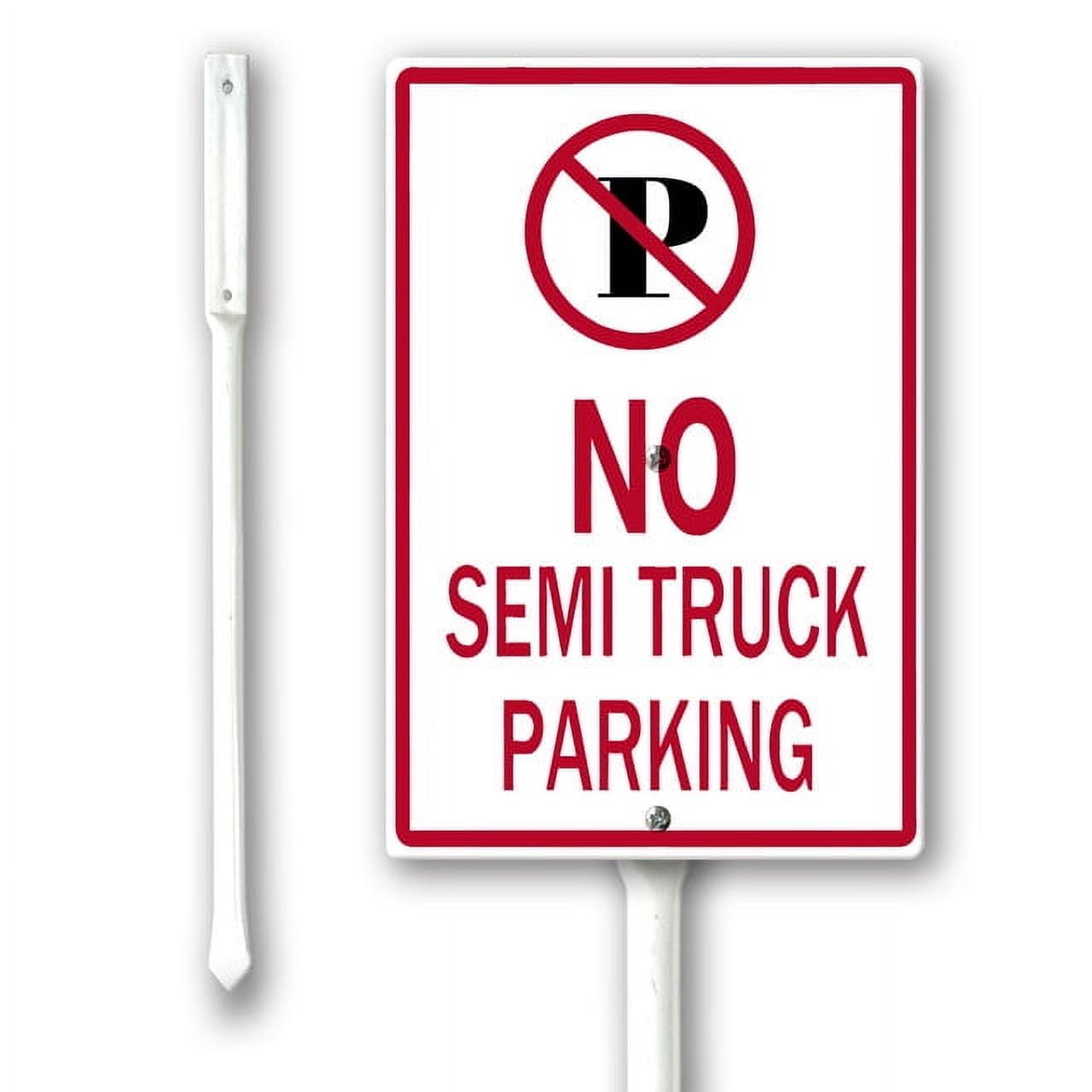 Yjiankangz Yard Sign No Semi Truck Parking 8x12 Inch Metal Garden ...