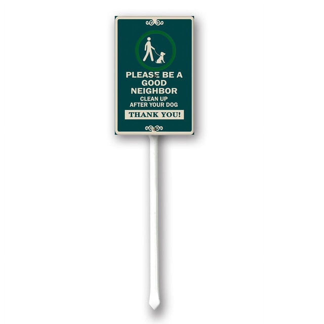 Yjiankangz Yard Sign with Stake Please Be A Good Neighbor Clean Up ...