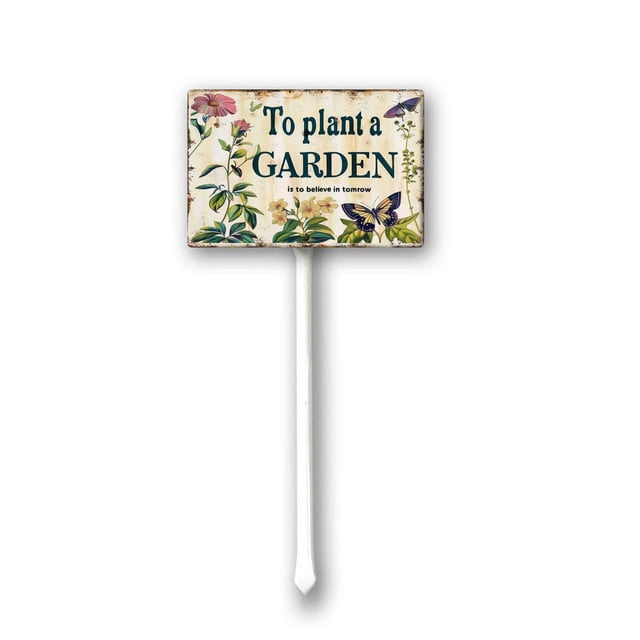 Yjiankangz Yard Sign With Stake To Plant A Garden Is To Believe In ...
