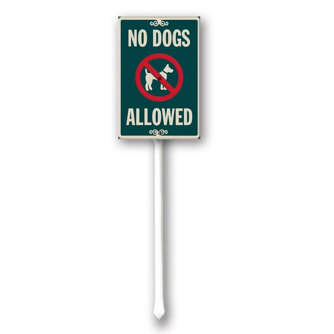 Yjiankangz Yard Sign with Stake No Dogs Allowed 2 Yard Sign Outdoor ...
