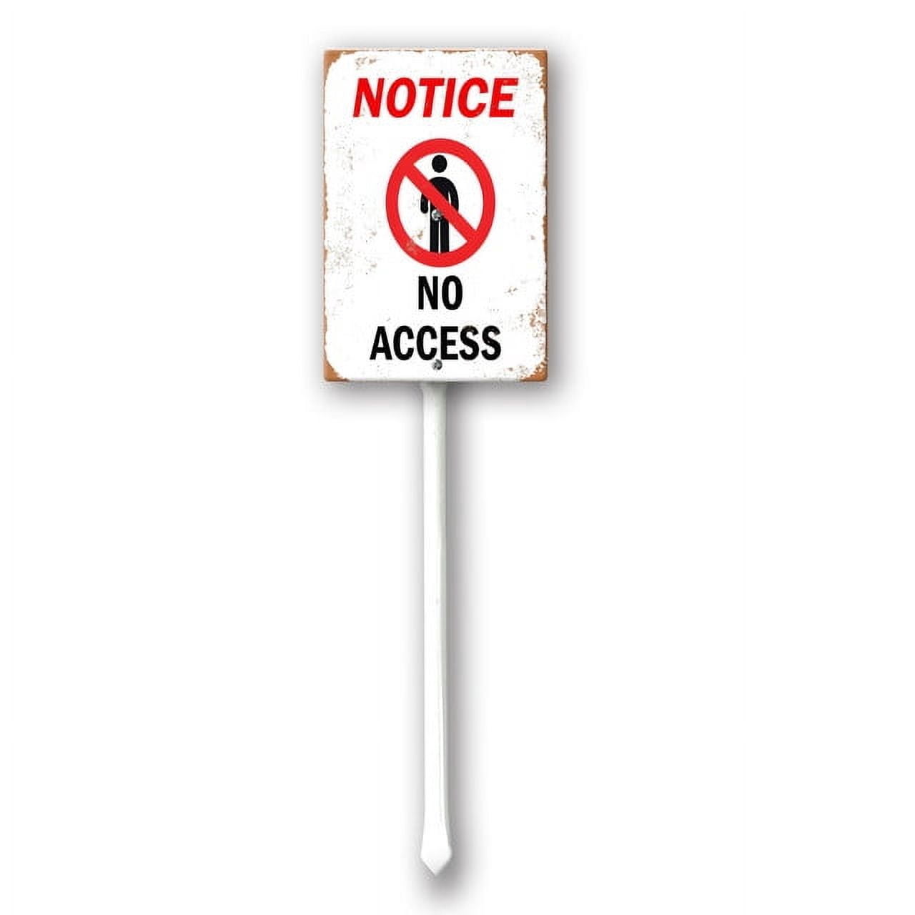 Yjiankangz Yard Signs, Notice No Access Yard Door Metal Aluminum Sign ...