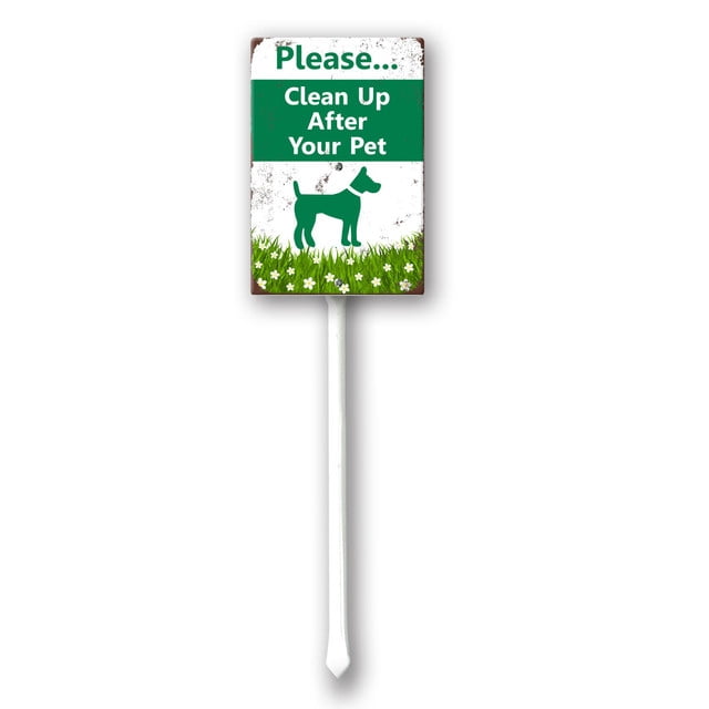 Yjiankangz Yard Signs, Please Clean Up After Your Dog Sign Dog Poop ...
