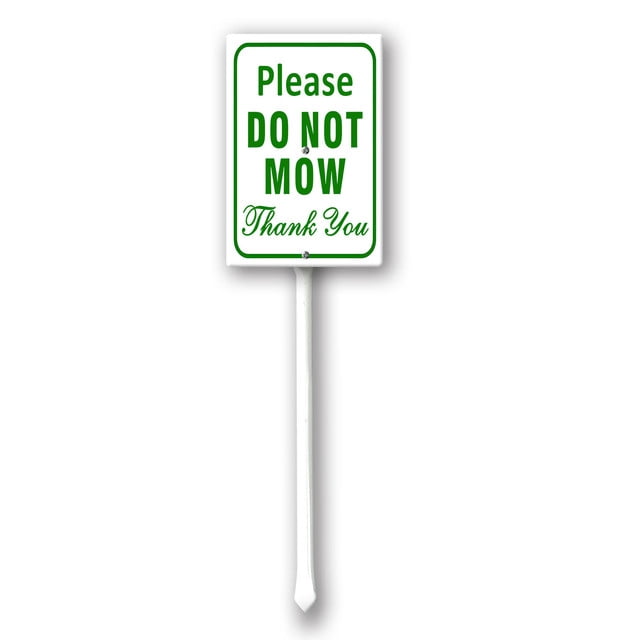 Yjiankangz Yard Signs, Please Do Not Mow Thank You Yard Door Metal ...