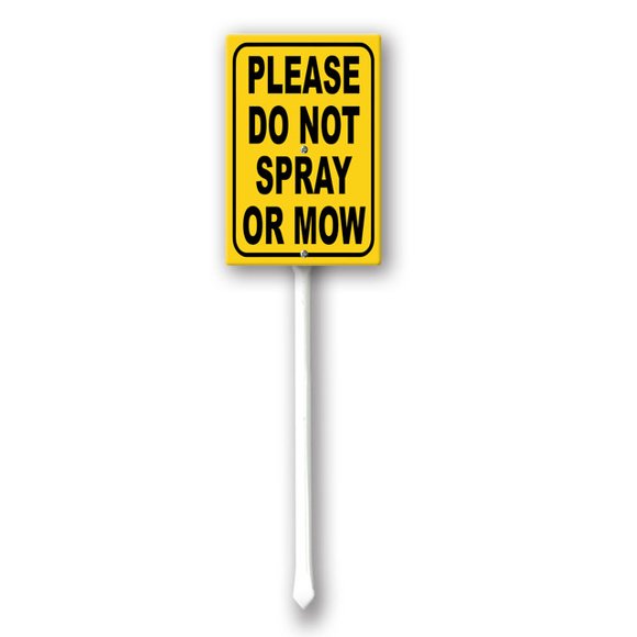 No Spray Signs