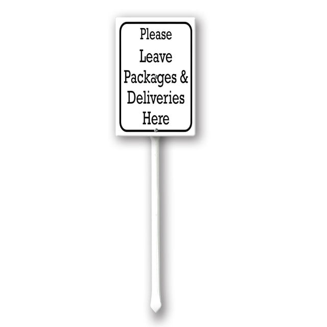 Yjiankangz Yard Signs, Please Leave Packages Packages Deliveries Here ...