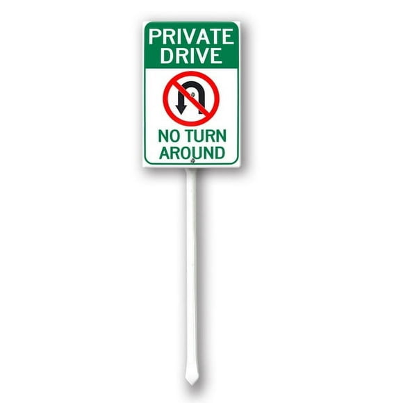 No Turn Around Signs