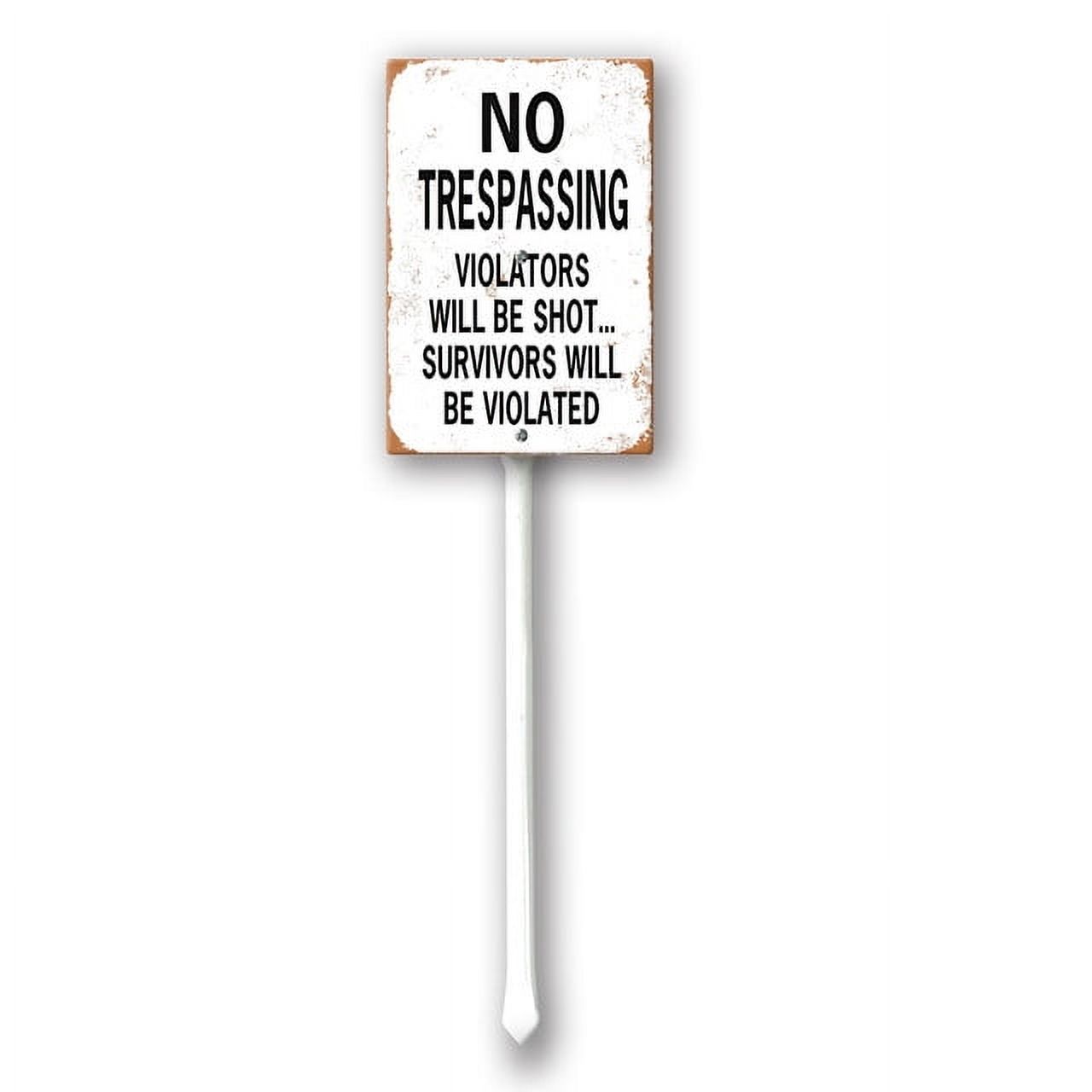 Yjiankangz Yard Signs, No Trespassing Violators Will Be Shot Yard Door ...