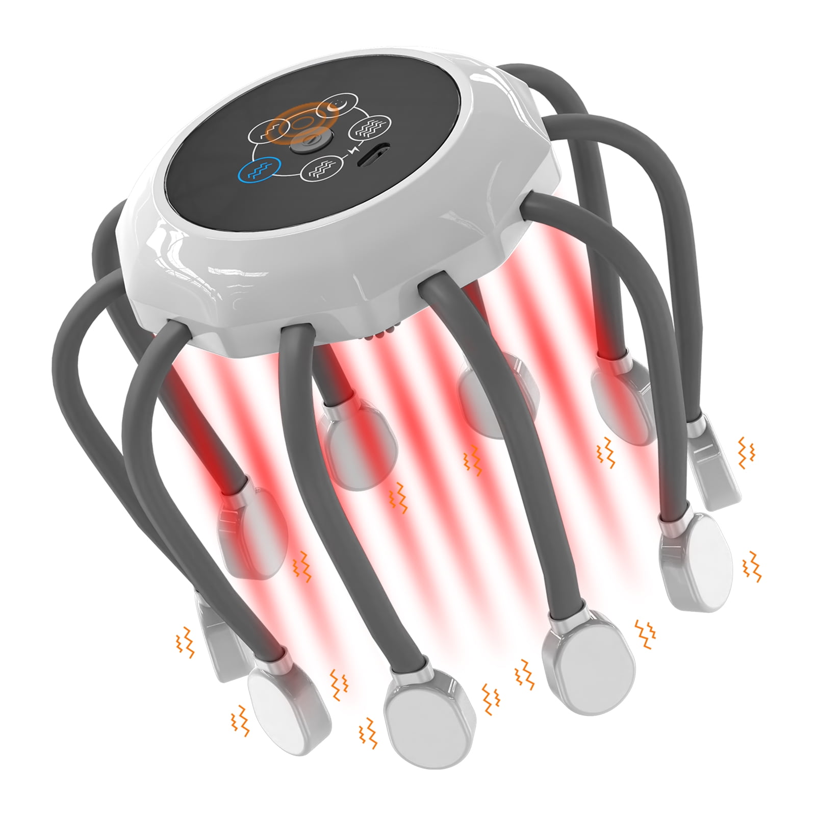 Yjt Therapeutic Electric Head and Neck Massager, Wireless, Portable ...