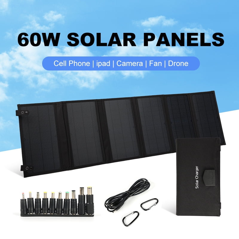 Yjzz foldable solar panel battery charging portable bag 18V 60W outdoor ...