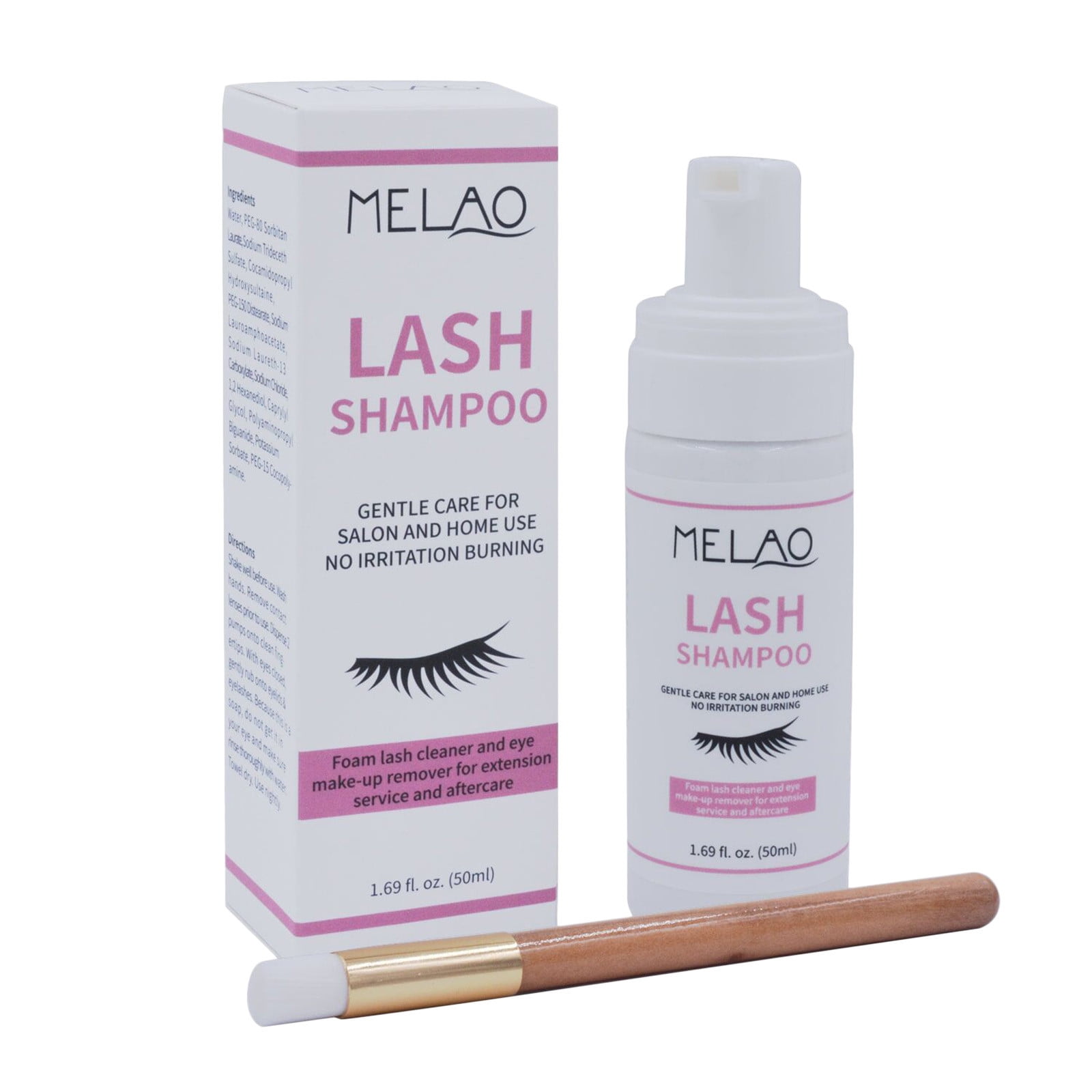 Ykohkofe Eyelash Extension Cleanser Non-Irritating Eyelid Foaming Foam ...