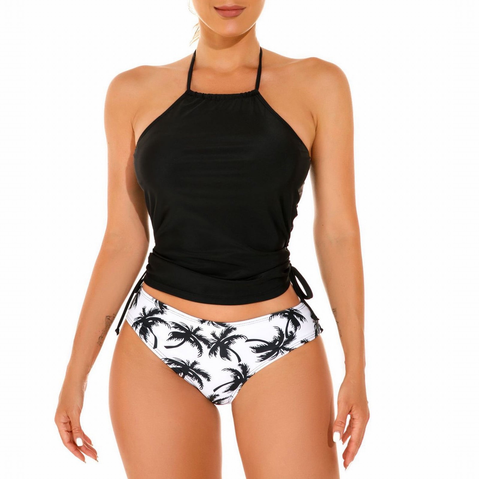 Ykohkofe Swimsuit For Women 2024 Sexy Neck Hanging Bikini Backless