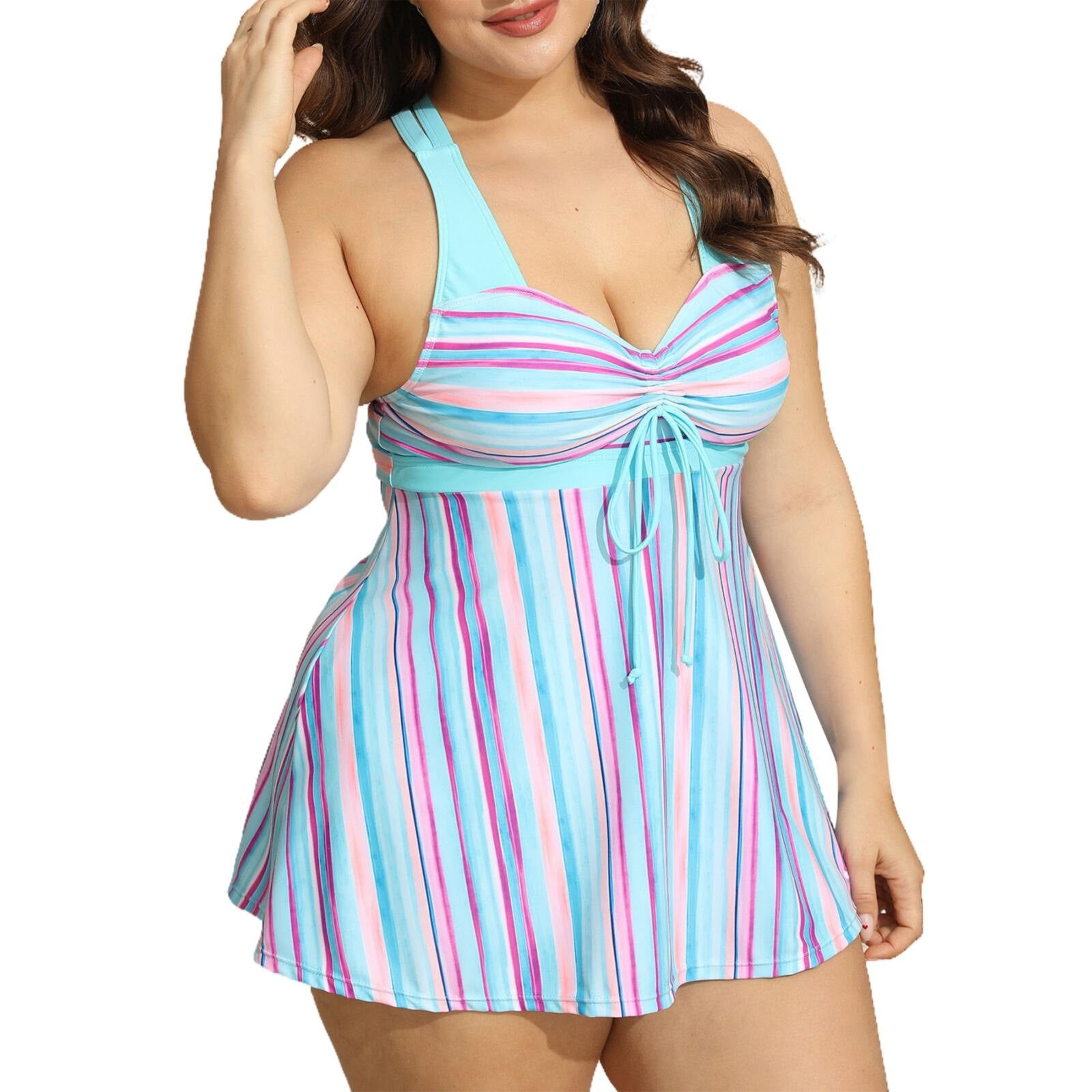 Ykohkofe Tankini Swimsuits For Women Sexy Push Up Plus Size Bikini