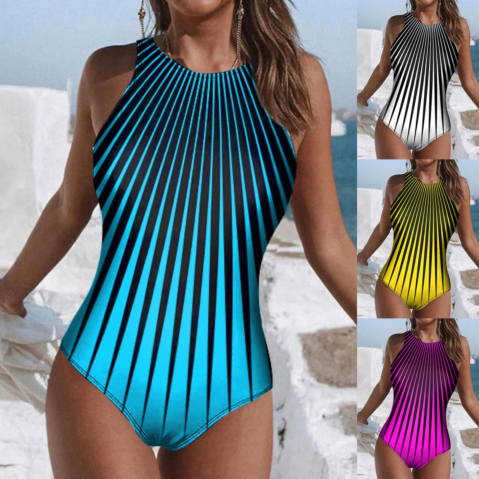 Ykohkofe Womens Bikini Swimsuits Sexy One Piece Swimwear Maxi Wrap