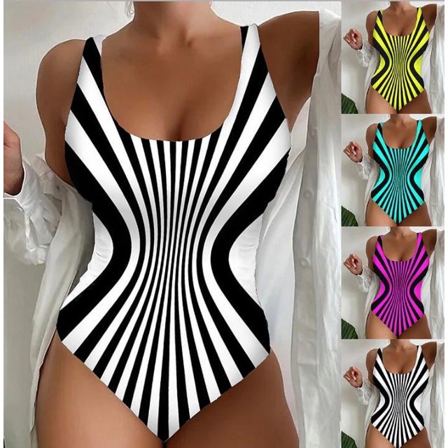 Ykohkofe Womens One Piece Swimsuits Sexy Push Up Bikini Plush Size
