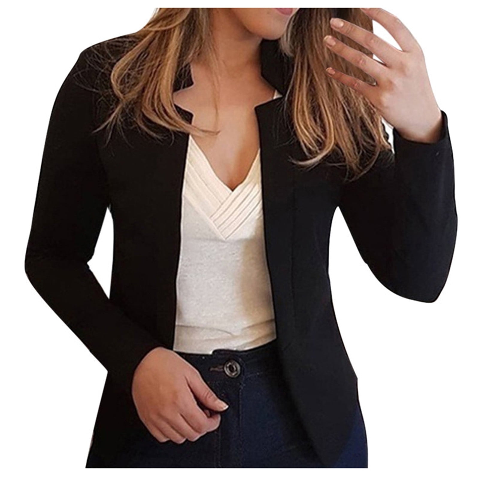 Ykohkofe Womens Puffer Jacket With Hood Women Fashion Casual Solid Long ...