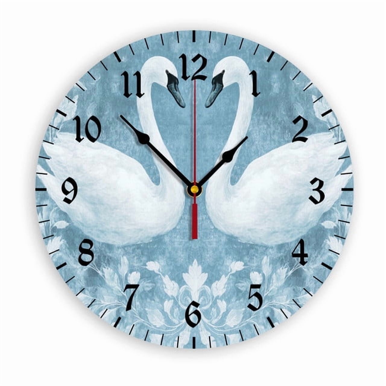 YladaFaie Funny Wall Clock Arabic Numerals Design Hello Summer Tropical ...