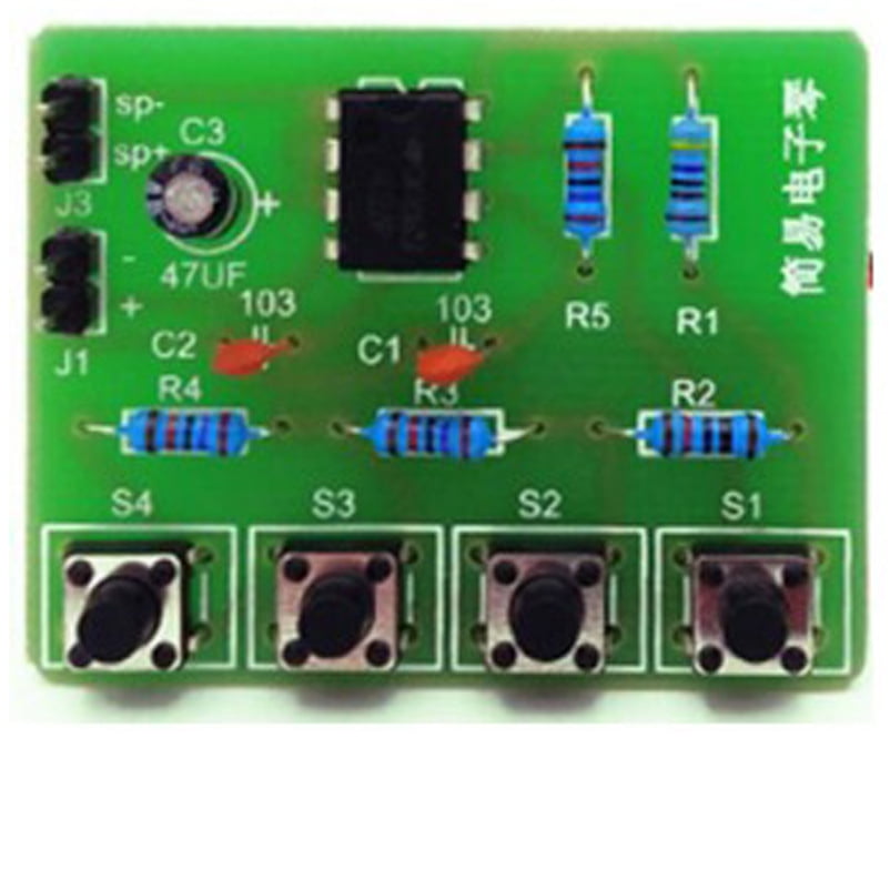 Ylutex NE555 Electronic Organ Kit: NE555 Tone Organ,5-Key Mini Synth ...