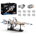 Ylutex Space Station Spaceship Building Block Set with LED Lights ...