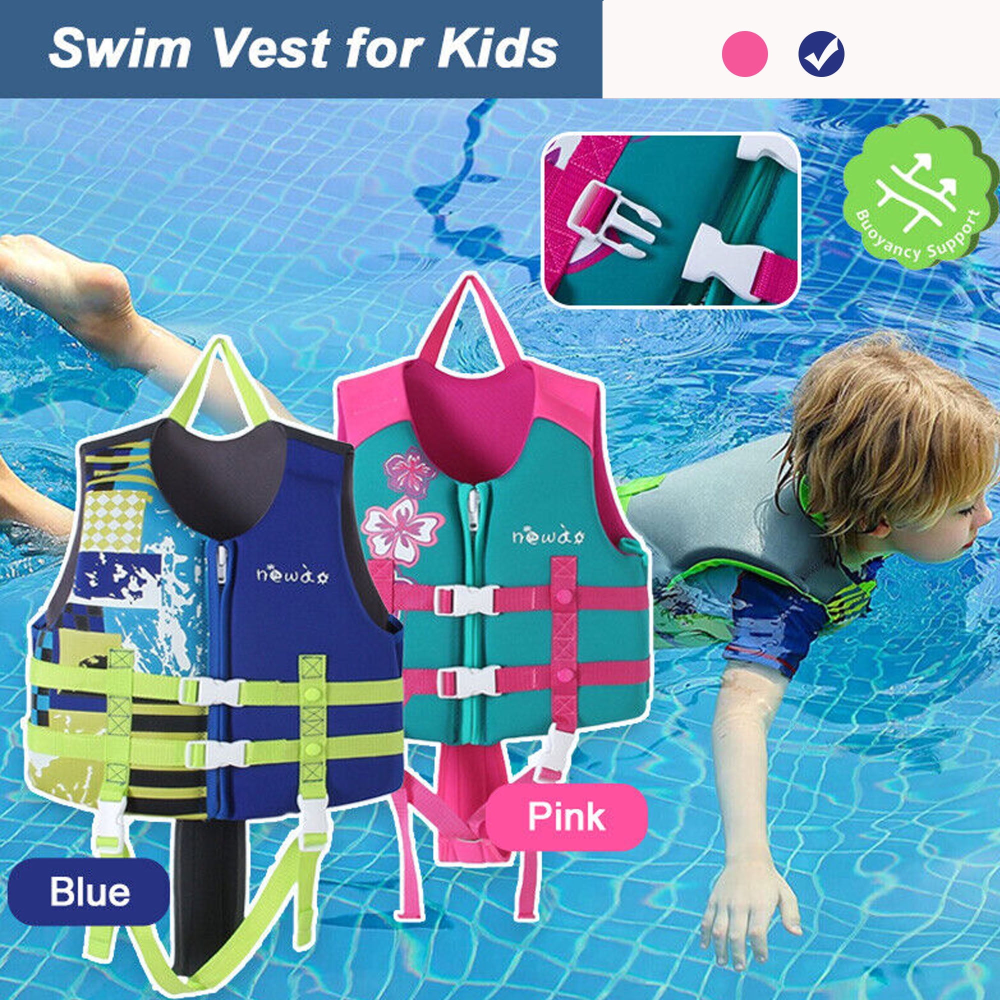 Ymall Kids Swim Vest Life Jacket, Float Suit Children Flotation ...