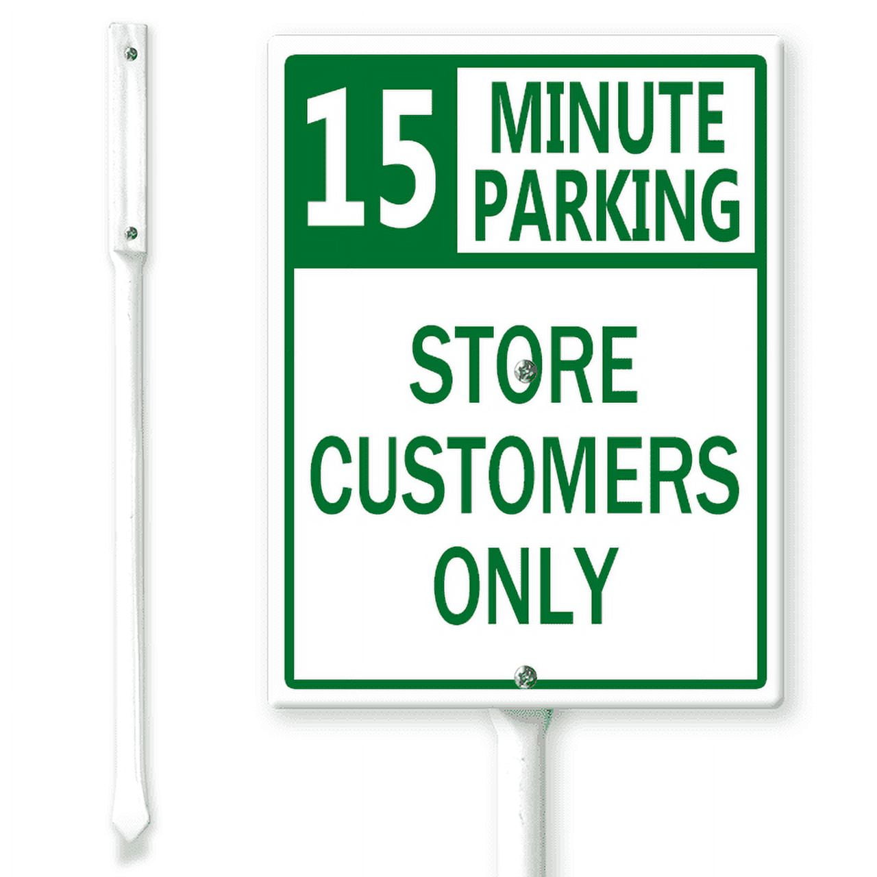 Ymaotrade 15 Minute Parking - Store Customers Only Yard Sign with ...