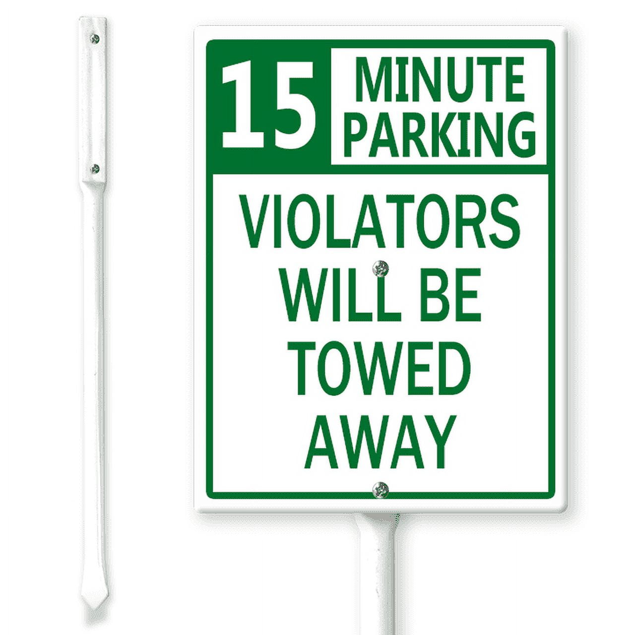 Ymaotrade 15 Minute Parking - Violators Will Be Towed Away Yard Sign ...