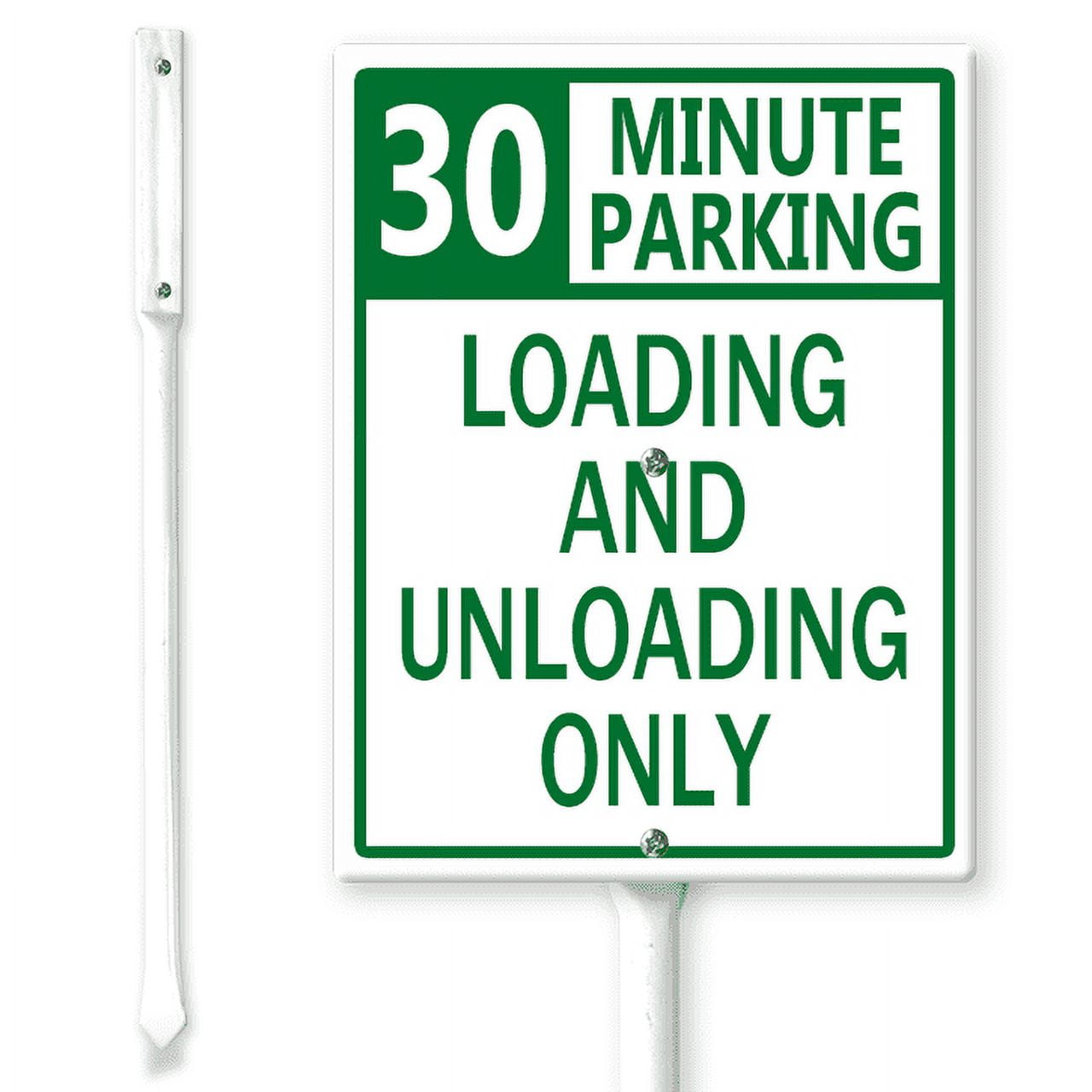 Ymaotrade 30 Minute Parking - Loading And Unloading Only Yard Sign with ...