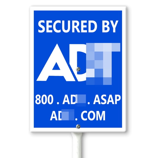 Ymaotrade Security Aluminum Yard Sign with Stakes 4.6in×6in, Sturdy ...