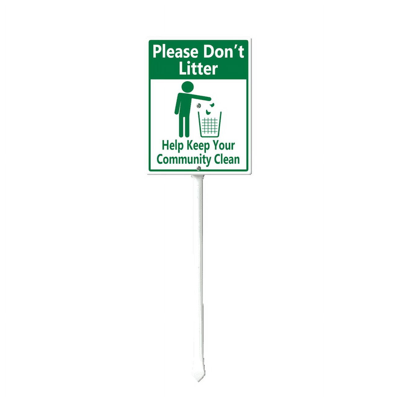 Ymaotrade Aluminum Sign Please Don't Litter Help Keep Your Community ...