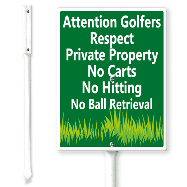 Ymaotrade Attention Golfers Respect Private Property No Carts Hitting ...