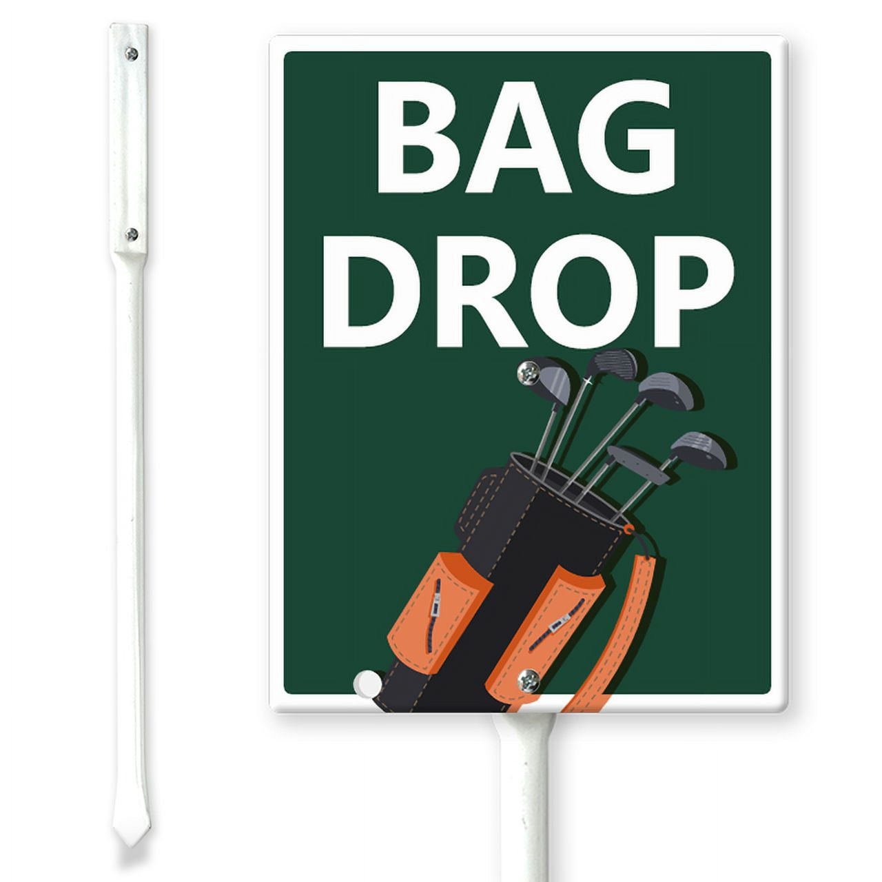 Ymaotrade Bag Drop Activity Yard Sign with Stakes 8×12in, Sturdy ...