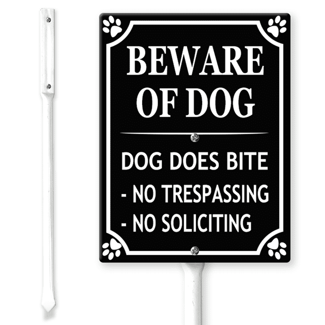 Ymaotrade Beware of Dog - Dog Does Bite, No Trespassing No Soliciting ...