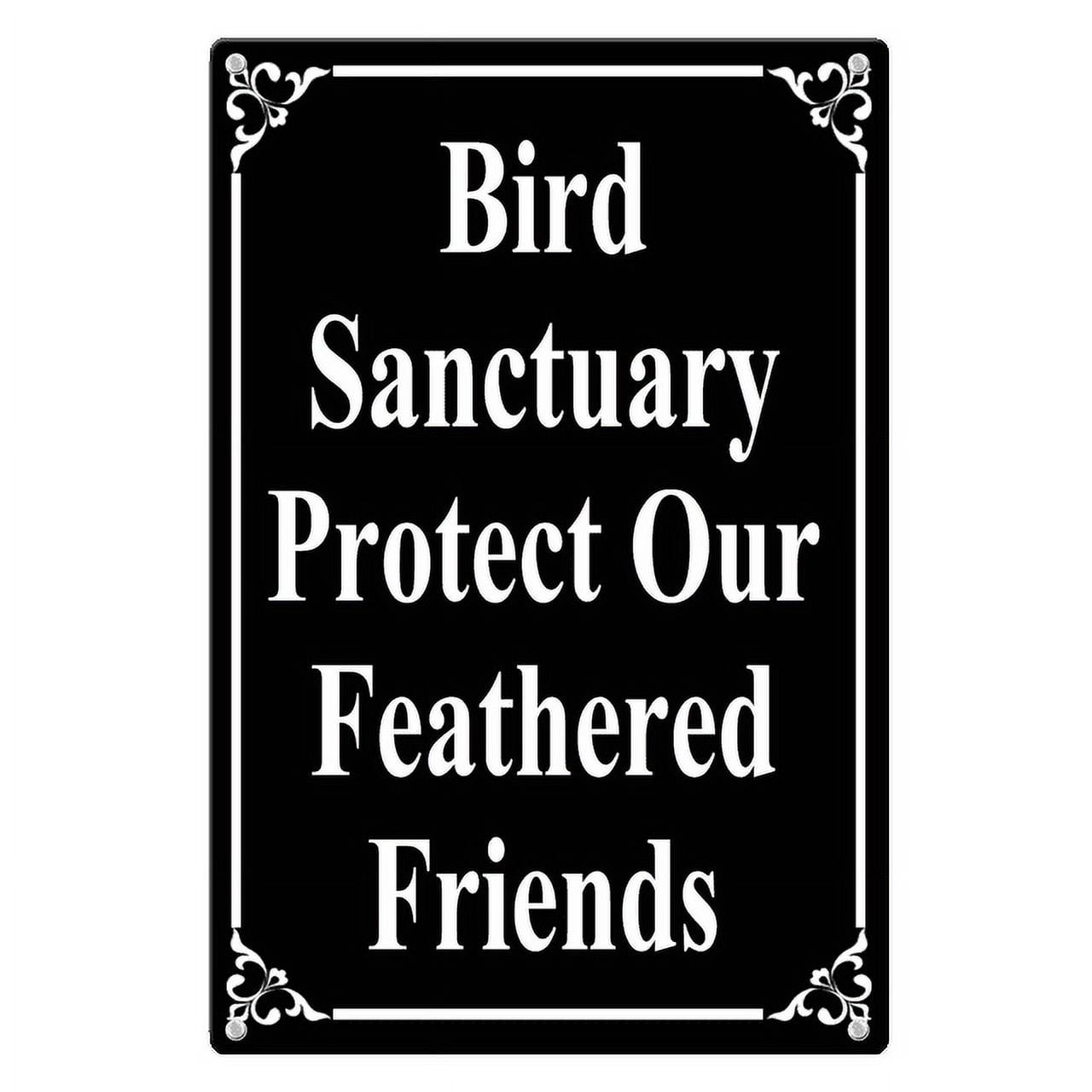 Ymaotrade Bird Sanctuary Protect Our Feathered Friends Aluminum Sign 12 ...