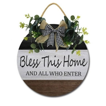 Blessed Black Wooden Cut-Out Wall and Tabletop Decor, Block Letters ...