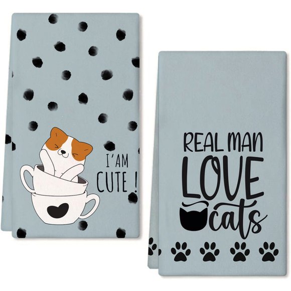 Cat Themed Kitchen Towels