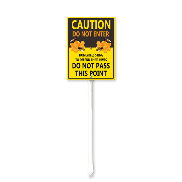 Ymaotrade Caution - Do Not Enter, Honeybees Sting To Defend Hives Yard ...