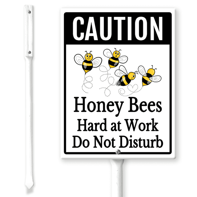 Ymaotrade Caution - Honeybees Hard At Work, Do Not Disturb Yard Sign ...