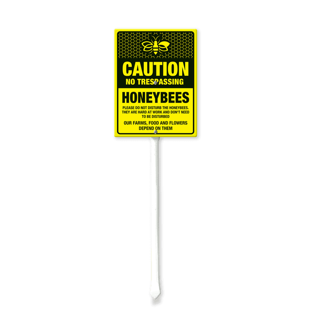 Ymaotrade Caution No Trespassing Honeybees at Work Sign Yard Sign with ...