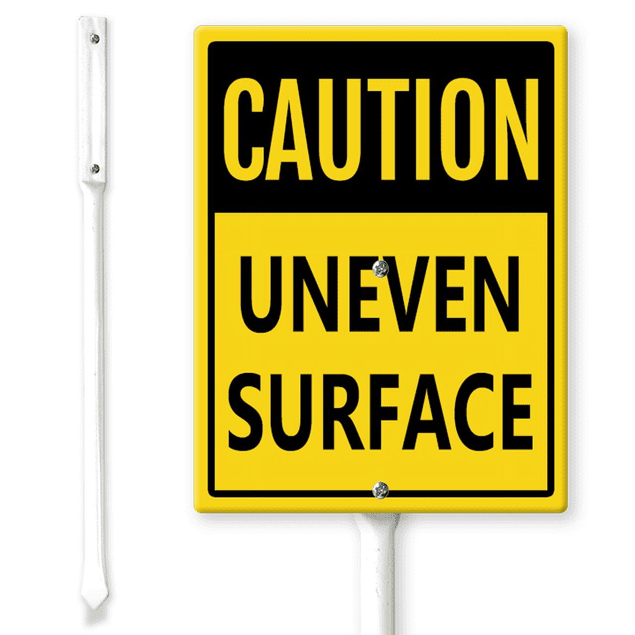 Ymaotrade Caution - Uneven Surface Yard Sign with Stakes 4.6in×6in ...