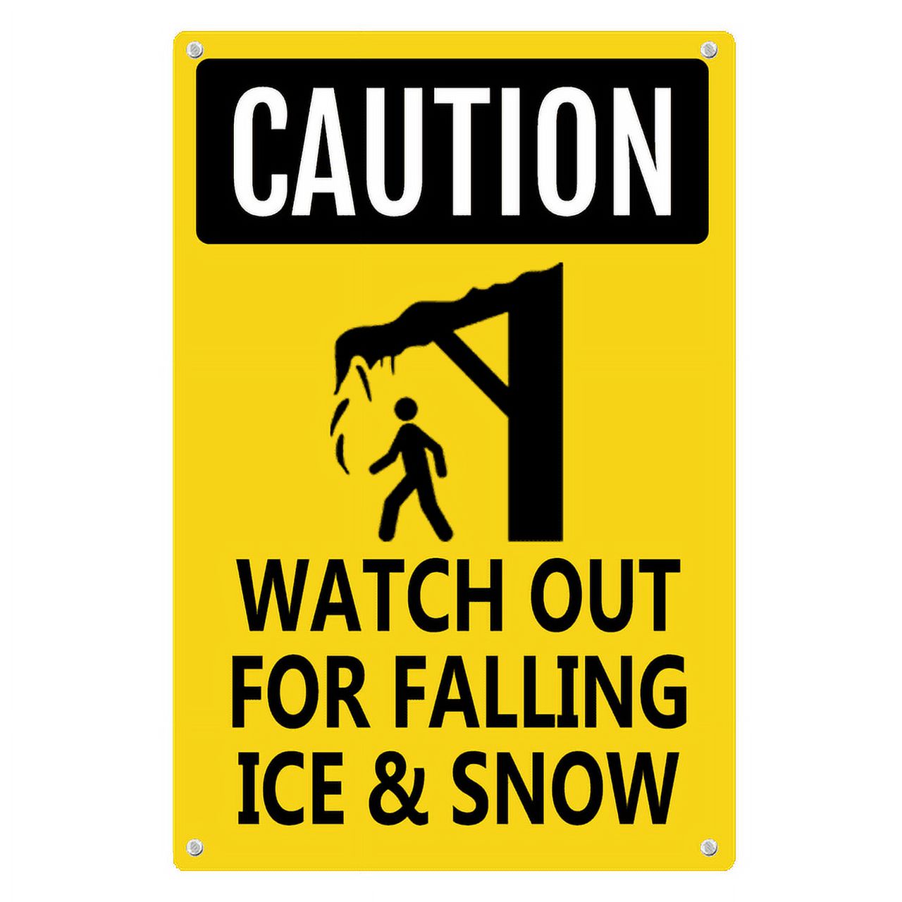 Ymaotrade Caution - Watch Out for Falling Ice & Snow Aluminium/metal ...