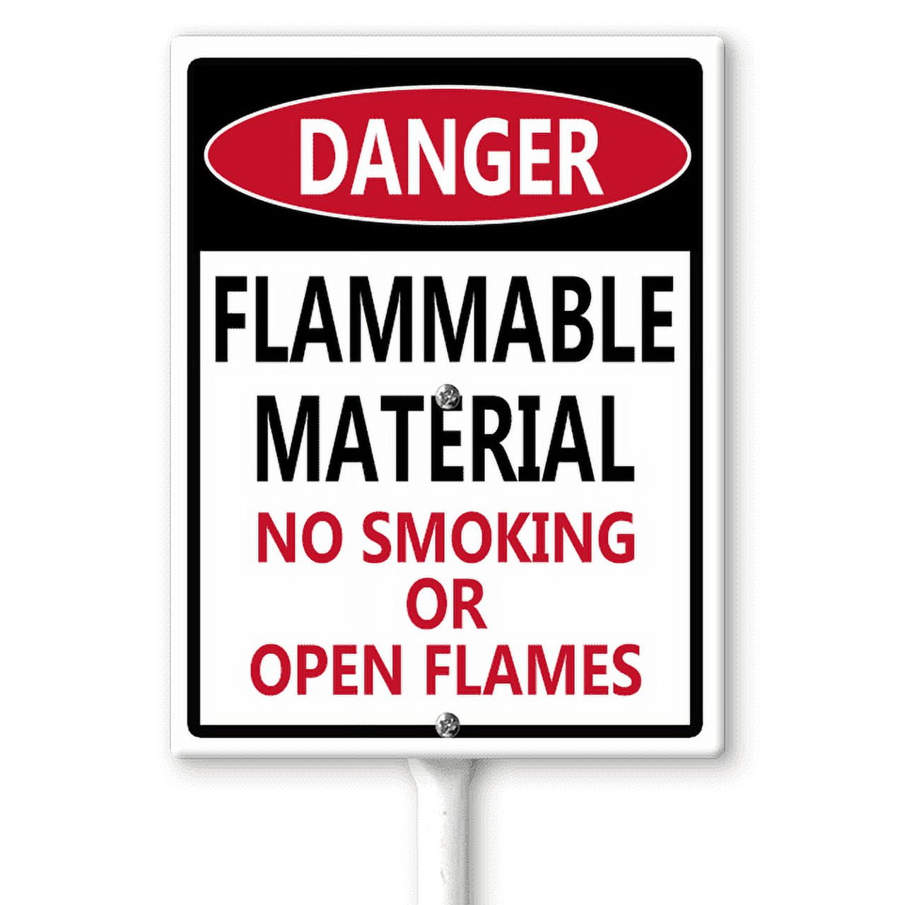 Ymaotrade Danger Flammable Material No Smoking Or Open Flames Yard Sign ...