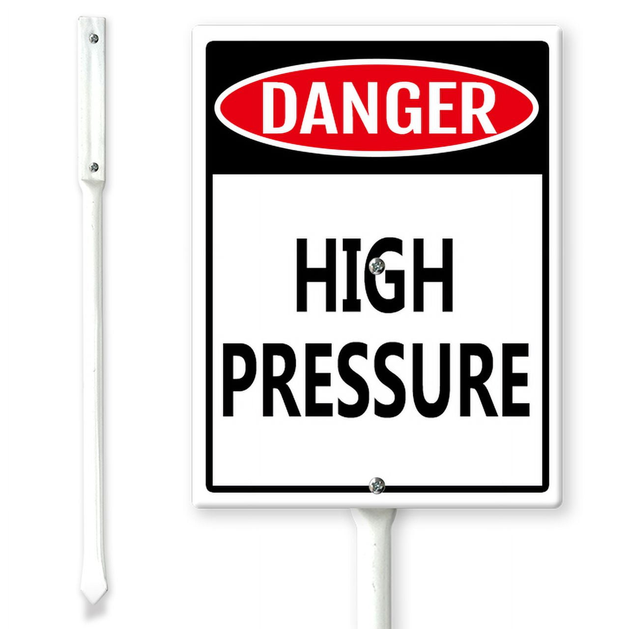 Ymaotrade Danger - High Pressure Yard Sign with Stakes 4.6in×6in ...