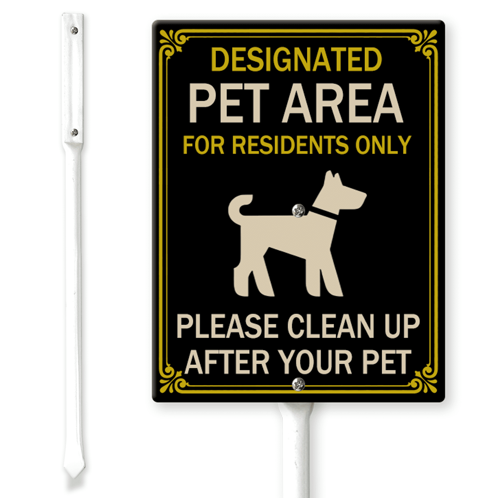 Ymaotrade Designated Pet Area Please Clean After Your Pet Yard Sign ...