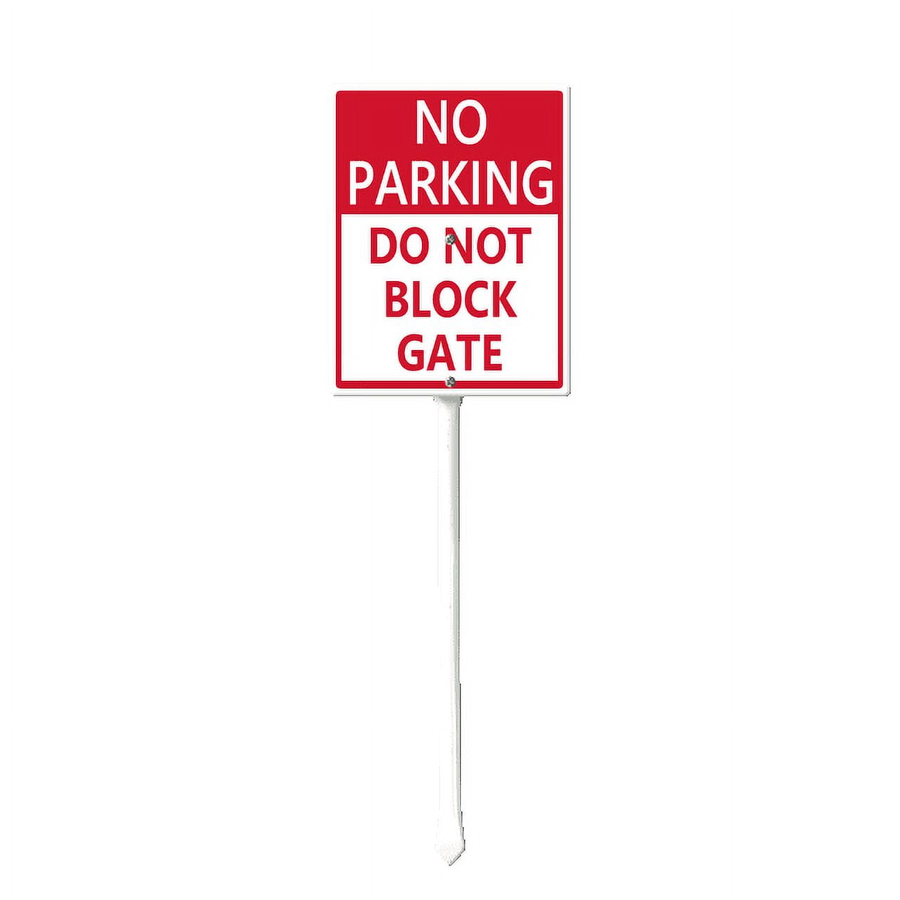 Ymaotrade Do Not Block Gate Sign, No Parking Signs with Stake 8in×12in ...